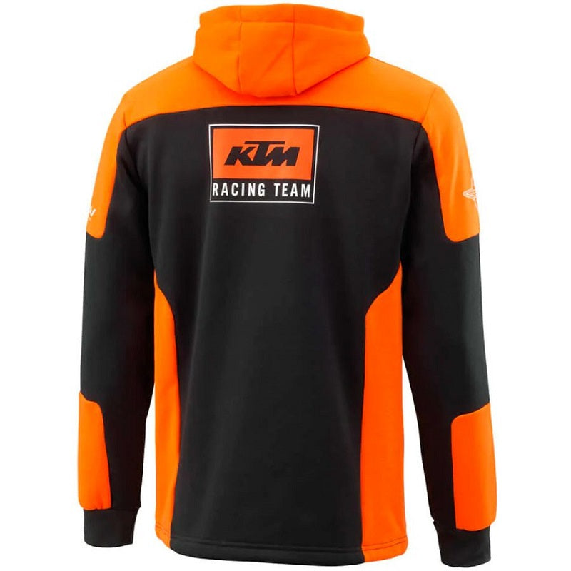 Sweat com fecho central e capuz KTM RACING TEAM ZIP HOODIE 2024 ...
