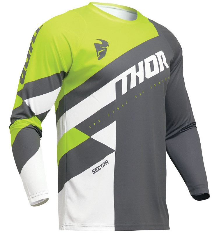 Conjunto THOR SECTOR CHECKER Charcoal/Acid 2024 – Enduro Portugal Shop